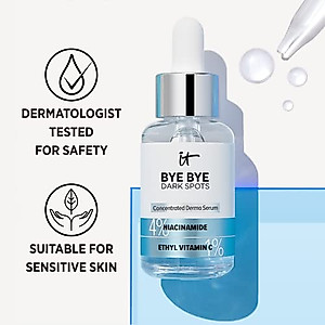 IT Cosmetics Bye Bye Dark Spots 4% Niacinamide Serum - Visibly Reduces Dark Spots & Improves Skin Clarity In 8 Weeks - With 1% Ethyl Vitamin C - For All Skin Types - 1 fl oz