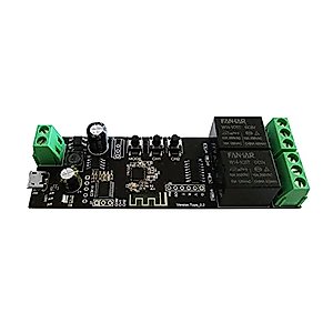 2 Channel WiFi Momentary Inching Relay Self-Locking Switch Module Smart Life/Tuya APP Control WiFi Relay Module for Garage Door Opener, DC 7-32V WiFi Relay Switch Compatible with Alexa Goolge Home