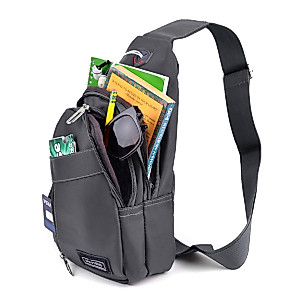 WESTEND Crossbody Nylon Sling Bag Backpack with Adjustable Strap