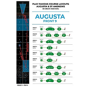 ME AND MY GOLF 6 in 1 Games Golf Putting Mat (14ft) - Includes Instructional Training Videos, Black