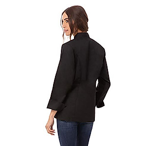 Chef Works Women's Sofia Chef Coat, Black, Medium