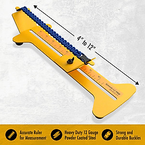 SpeedyJig PRO - Paracord Bracelet Kit and Jig | Easily Make Paracord Bracelets from 4" to Over 13" | Adjustable Steel Frame Made in The USA | Includes Free Paracord & Buckles