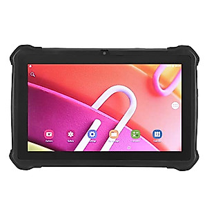 AMONIDA Kids Tablet, 5000mAh Rechargeable 1960x1080 7in Tablet US Plug for Photo Taking for Children (Green)