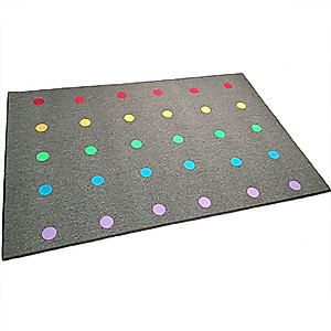SitSpots® 30 Paw Print Multi Color Circle Pack (Size 4") - Floor Dots for Classroom | The Original Sit Spots for Your Classroom Seating