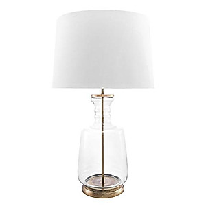 nuLOOM RJT01AA Eagan 24" Glass Table Lamp, Height, Gold