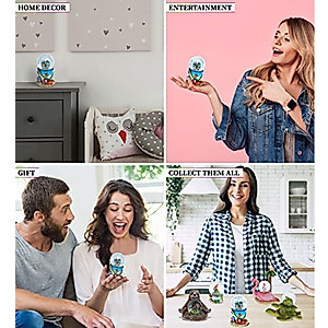 CoTa Global Cool Summer Sandals Beach Bucket Snow Globe - Water Globe Figurine with Sparkling Glitter, Collectible Novelty Ornament for Home Decor, for Birthdays and Valentine's - 45mm