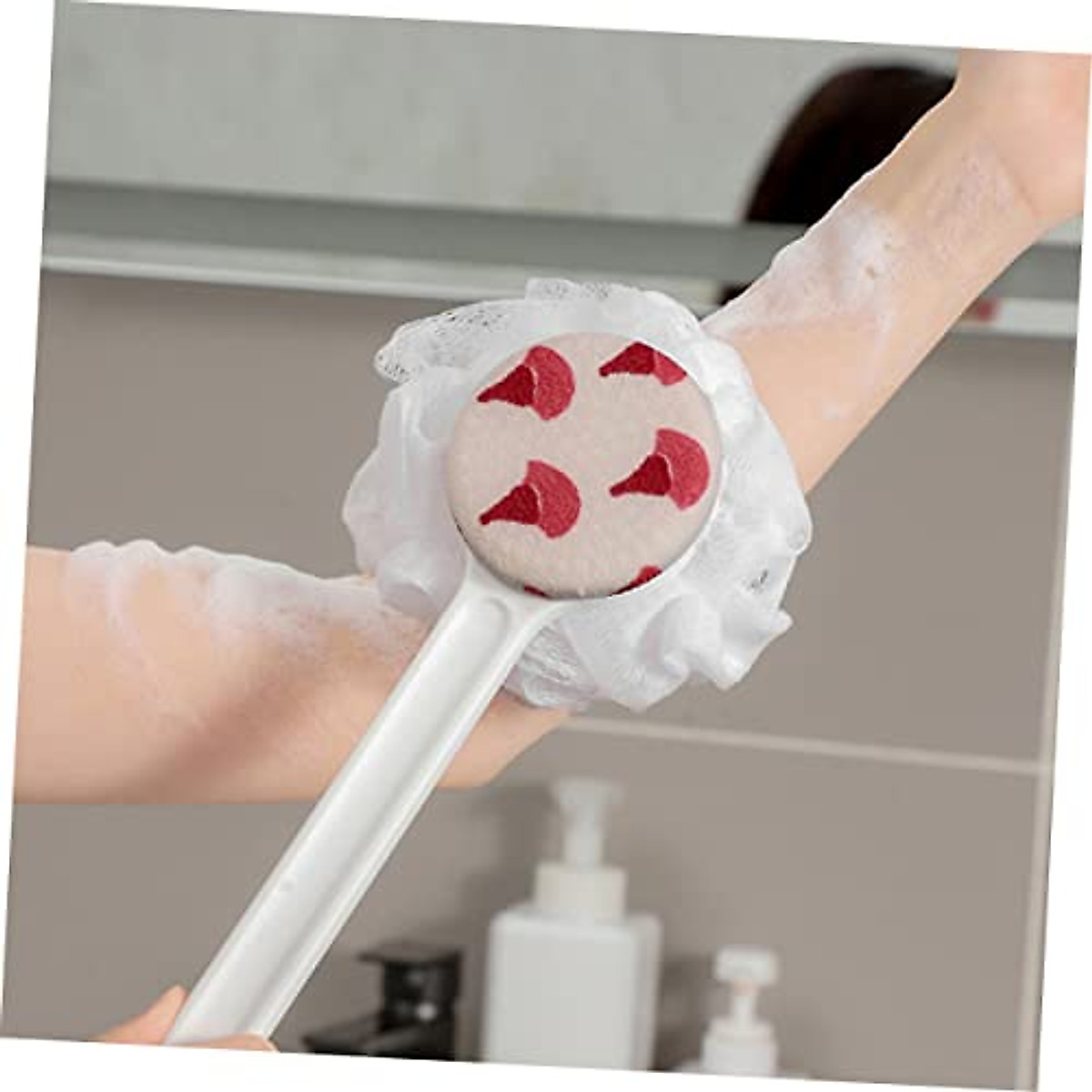 FOMIYES Bath Back Brush Bath Cleaner Mens Body Scrubber Mens Loofah Back Bath Brush Dual-Sided Back Brush Shower Foot Scrubber Bath Back Scrubber Scrubbing Brush for Shower Bathing Brush