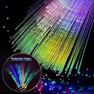 AEAHALY 24 Pieces Light up Wand Glowsticks Colorful Fiber Optic Wand with 3 Light Modes for Wedding Bridal Birthday Shower Glow in The Dark