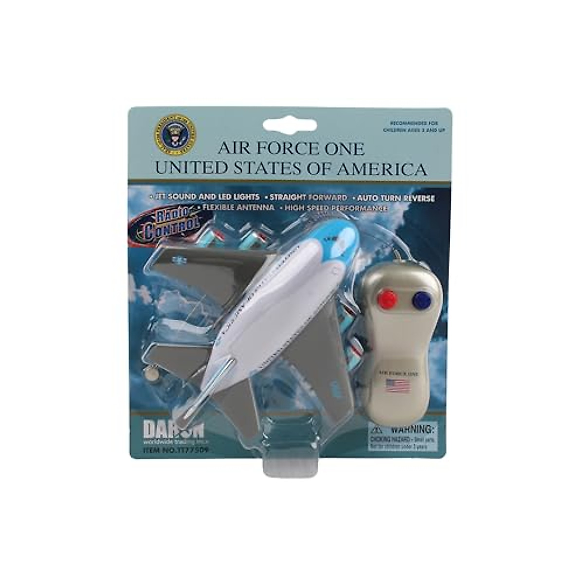 Daron Worldwide Trading Inc. Medium Air force One 1 Hand Radio Control Plane