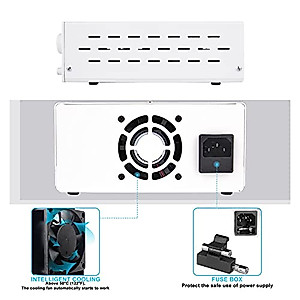 DC Power Supply, DC Lab Power Supply Adjustable Voltage 30V 5A Fine Adjustment Laboratory Regulated Switching Bench Source DIY,Electroplating DIY