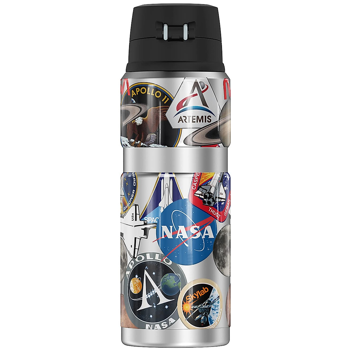 Nasa Nasa Misc Stickers THERMOS STAINLESS KING Stainless Steel Drink Bottle, Vacuum insulated & Double Wall, 24oz