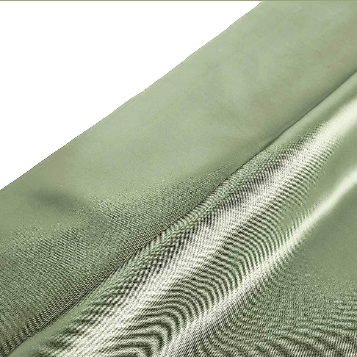 Efavormart 54" Wide x 10 Yards Satin Wedding Banquet Restaurant Wholesale Fabric Bridal Bolt for Party Events Decor - Eucalyptus Sage Green