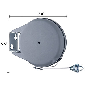 Atvobiy Retractable Clothesline Outdoor Heavy Duty Clothes Line Retracting Indoors for Drying Clothes Portable Clothesline 40 Feed Laundry line