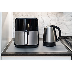 2 Silicone Countertop Protector Mats with 4 Silicone Placemats Bundle, Heat Resistant, Non-Slip, Waterproof, Wipeable, Translucent-Opaque