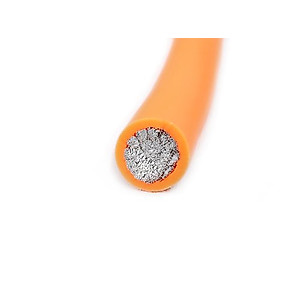 KnuKonceptz KCA Kandy Kable Neon Orange 8 Gauge Power Wire (Sold in 20 Foot increments)