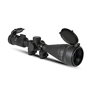 Monstrum Guardian 4-12x50 AO Rifle Scope with Parallax Adjustment | Black | Monstrum Rifle Scope Level Bubble | 1 inch Diameter | Bundle