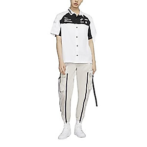 Nike Women's Jordan Woven Utility Pants (XX-Large, Beige/Oreowood Brown)