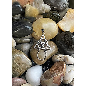Jewelry Trends Trinity Triquetra Charm Holder Sterling Silver Pendant