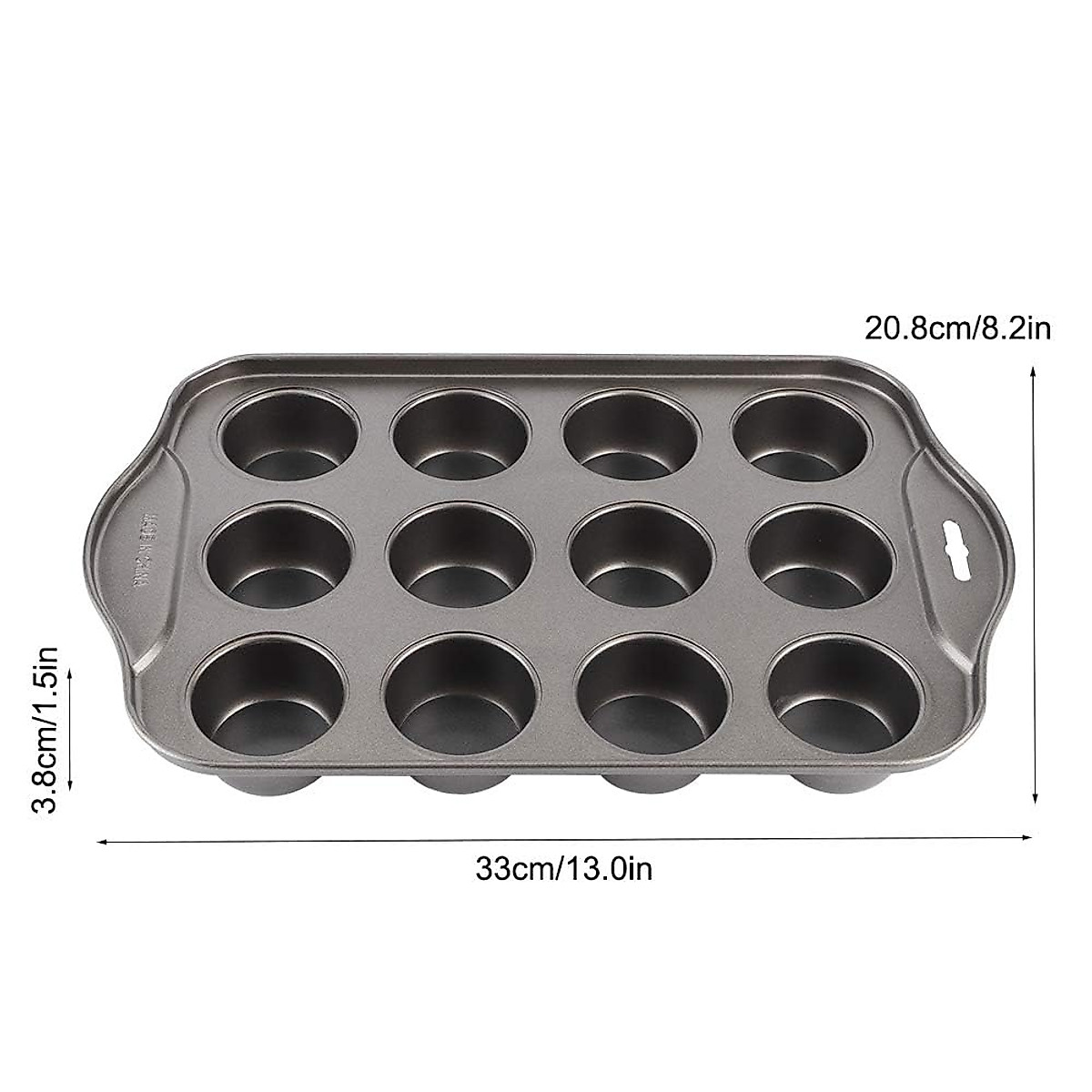 Mini Muffin Cheesecake Pan,12 Cavity with Removable Bottom Cupcake Pan Mini Round Cake Pans Nonstick Cake Mold DIY Baking Cake Mold Bakeware Kitchen Utensils