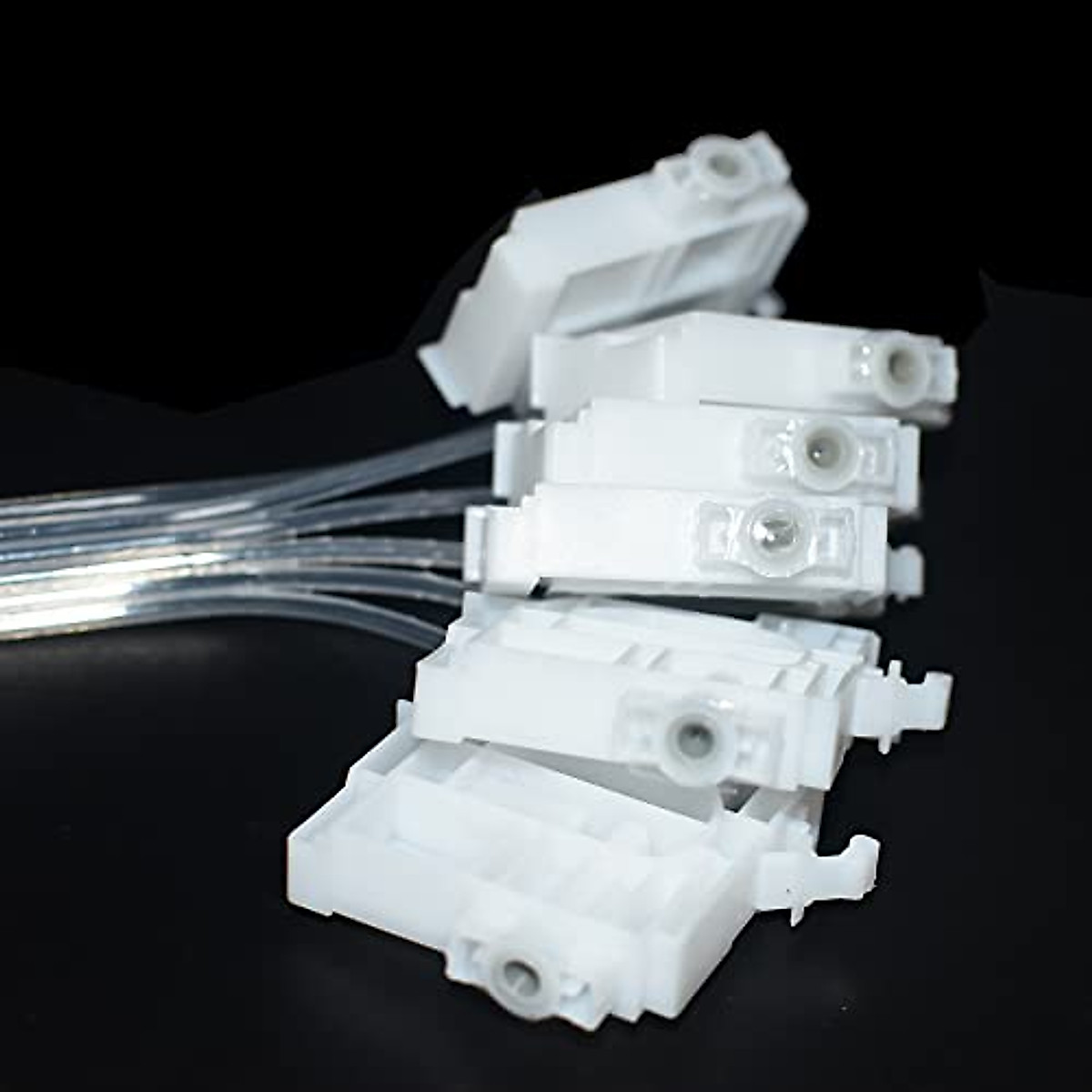 JEJEMI L1800 DTF Printer Dampers for Printer L1800 L1300 L801 L805 L810 L850 L1455 L800 Damper Hose ( Tube Lenth 2 Meter), White and Transparen