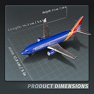 Joylludan Model Planes Southwest Model Airplane Toy Plane Aircraft Model for Collection & Gifts