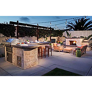 MagicPro Solar String Lights, 15 LED Light Bulbs Solar String Light Waterproof Heavy Duty Outdoor Solar Lights 44 Ft for Garden Yard Deck Warm White