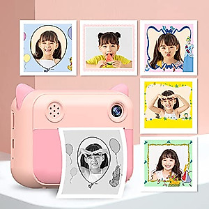 Kids Camera, Digital Camera for Kids Boys and Girls - 24MP Children's Camera with LCD Screen, Full HD 1080p Rechargeable Electronic Mini Camera for Students, Teens, Kids