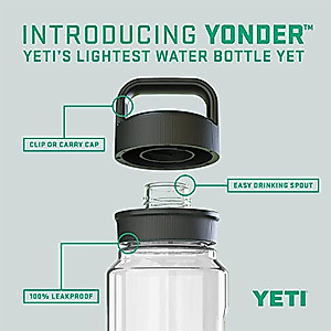 YETI Yonder 1L/34 oz Water Bottle with Yonder Chug Cap, Clear