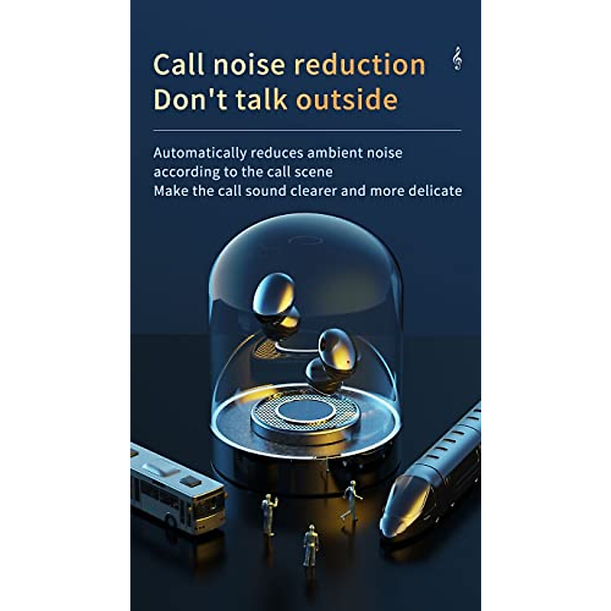 Bluetooth Headphones True Wireless Earbuds 48Hrs Playtime with Wireless Charging Case LED Power Display Wireless & Type-C Charging Waterproof in-Ear TWS Earphones for Phone Computer Laptop Sports m40