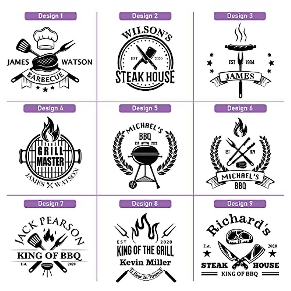 Personalized Dad Cutting Board - Custom Wood Grill Board For BBQ Masters - Unique Barbeque and Grilling Gift Idea for Fathers Day, Birthday, Anniversary, Christmas For Men, Husband, Dad, Grandpa, Him