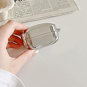 Sony WF-1000XM4 Case Cover, Soft Silicone Protective Case Lmitation Stainless Steel Color Skin for Sony WF-1000XM4, Shockproof, Sony WF-1000XM4Earbuds Case, Wireless Charging