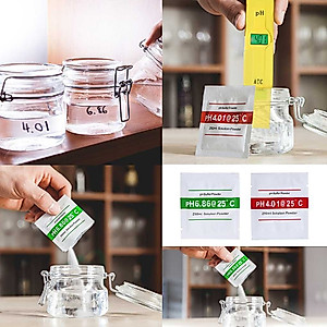 12 Pack pH Meter Buffer Solution Powder 6.86/4.01/9.18 for Precise pH Meter, pH Calibration Solution Powder Packets