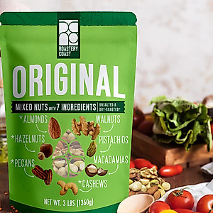 Roastery Coast - Daily Nuts Healthy Mix Bulk | 3 LB Bulk Pouch | Nuts Snack Mix | Deluxe assorted snack | Nut Snacks | Daily Nuts