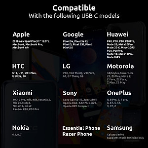 PRO Stereo Headphones Compatible with Your Samsung Galaxy Note 10/Plus/Lite/+/5G/Note10 with Hands-Free Built-in Microphone Buttons + Crisp Digital Titanium Clear Audio! (USB-C/PD)