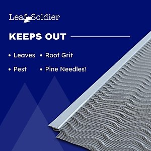 Best Gutter Guard, Period! Aluminum Micro-Mesh Gutter Guard, Leaf Soldier Vigilant DIY Gutter Cover That fits Any roof or Gutter Type fits a 6" Gutter, 100ft, 5Oft, 23ft (100ft)