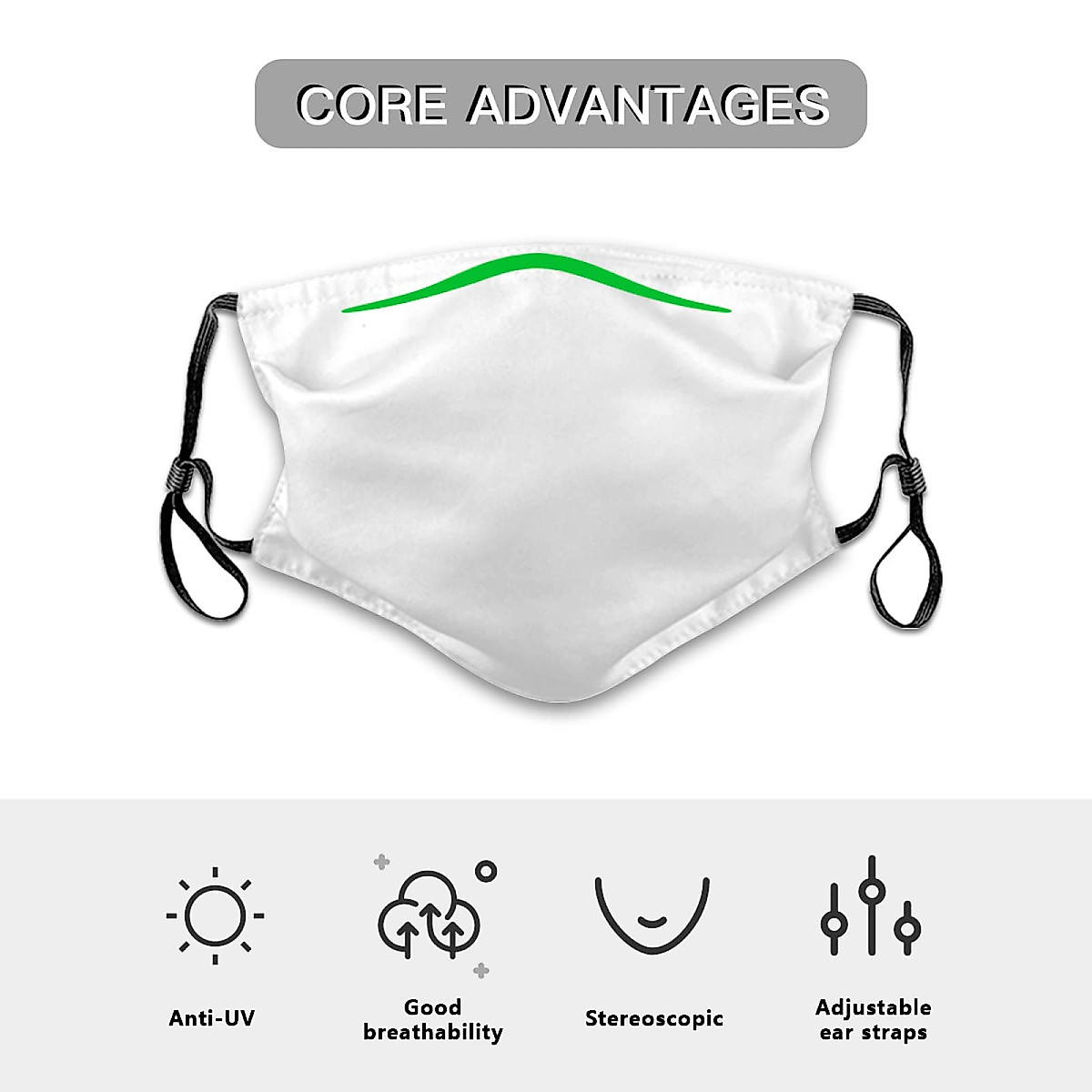 SARNFANS African Reusable Face Masks with adjustment Earloop,Local Women with Dresses,Protection 5-ply Breathable Face Masks for Adult,Black and White