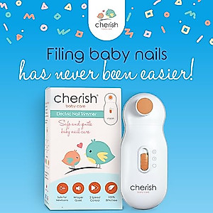 Baby Nail File Electric Nail Trimmer: Baby Nail Trimmer for Infant and Toddler: Safer Than Baby Nail Clippers - Baby Grooming Kit and Manicure Set