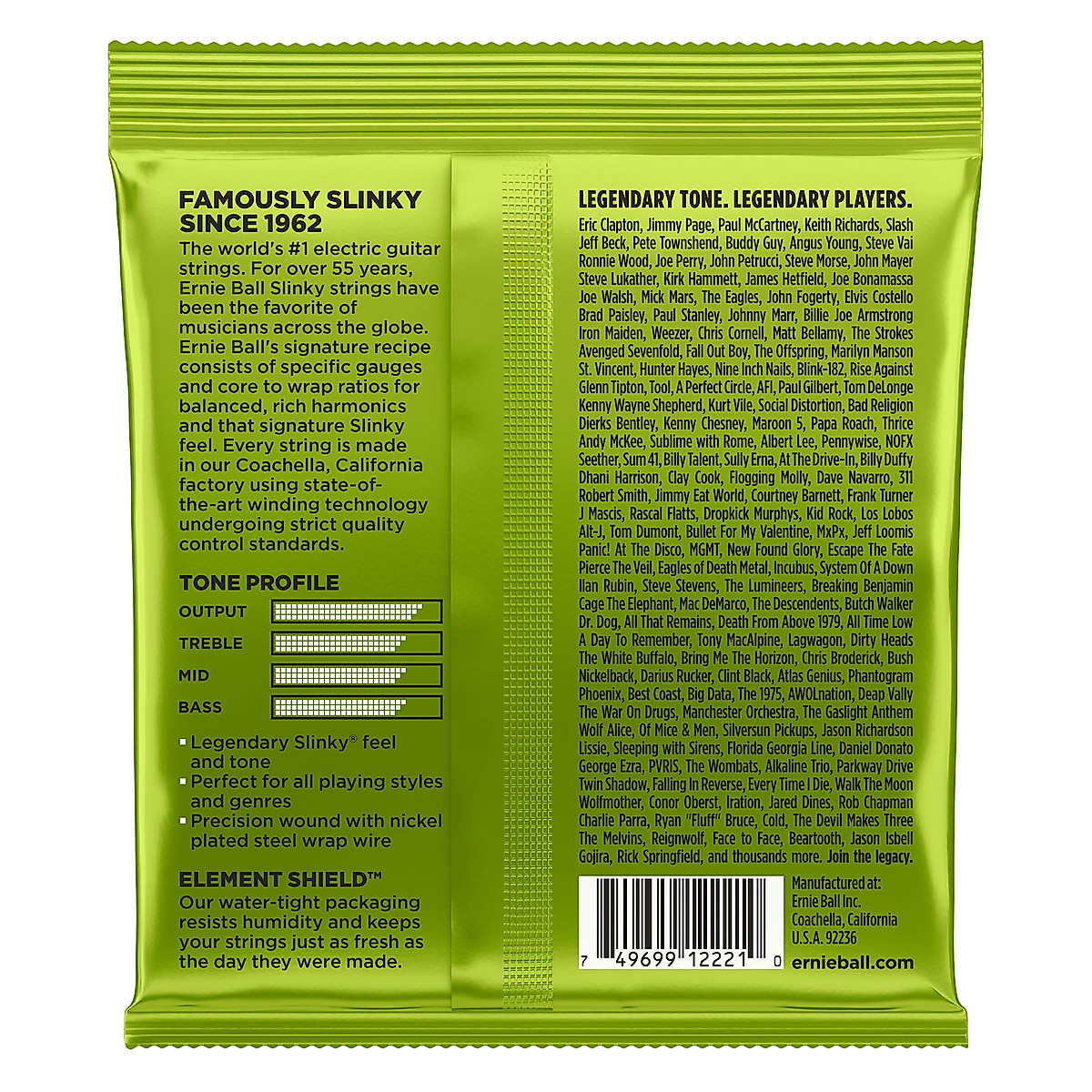 Ernie Ball 2221 Regular Slinky Nickel Wound Set Electric Guitar Strings -12 PACK