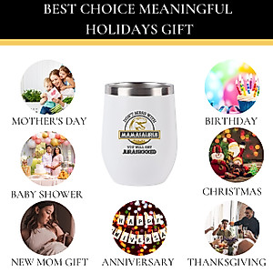 MARKHA Stainless Steel Mamasaurus Tumbler With Straw And Lid - 12 oz. - Mom Coffee Tumbler, Best Mother Gift From Daughter Son And Husband, Funny Present For New Mother And Pregnant Wife