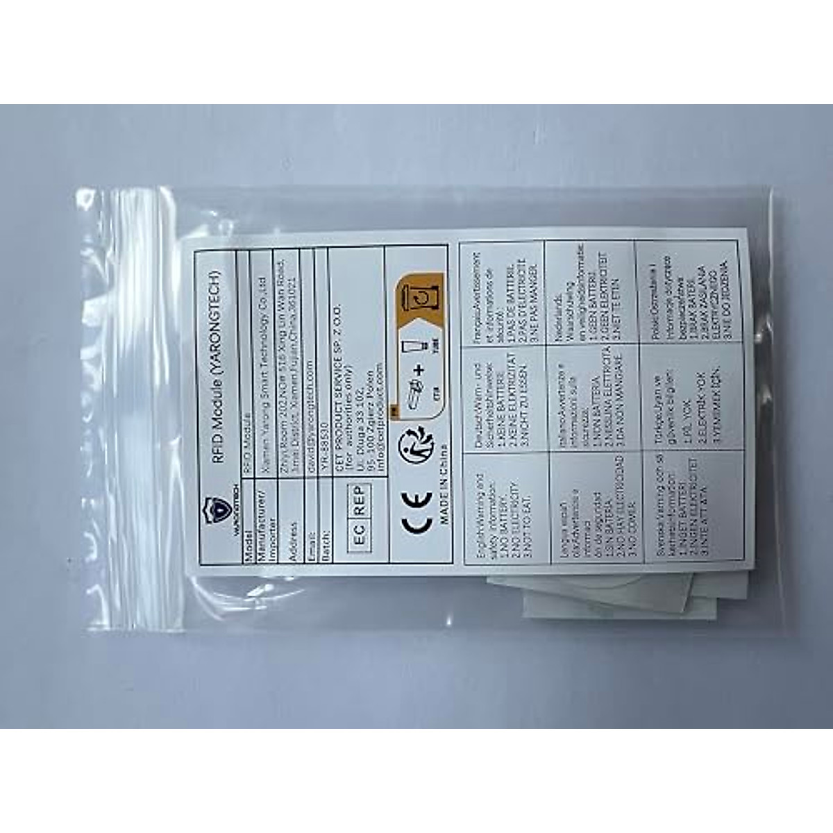 125KHZ EM4100 RFID Soft Paper Sticker Dia 30mm Read Only (Pack of 10)