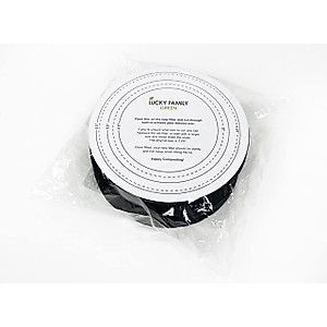 Charcoal Filters Compost Bin - Replacement Filter Round 7.25 inch - Extra Thick 0.4" Kitchen Pail 6 Pack - Carbon Premium Quality Countertop Bucket - Cutting Template Unisize Composting Bins