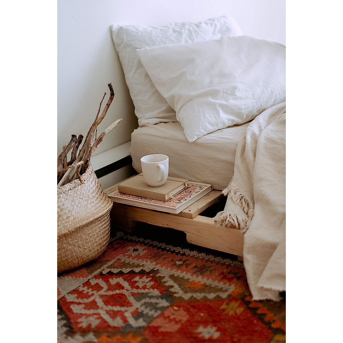 Lasimonne White Pillow Cases, 2-Pack Standard/Queen Size, Egyptian Quality Cotton Blend Luxury Percale 200TC-20x30,White