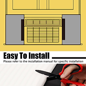 Powrocket Window Air Conditioner Foam Insulation Panels, 17-Inch x 9-Inch x 7/8-Inch Window AC Units Side Insulated Panel Kit,2 Pack,White