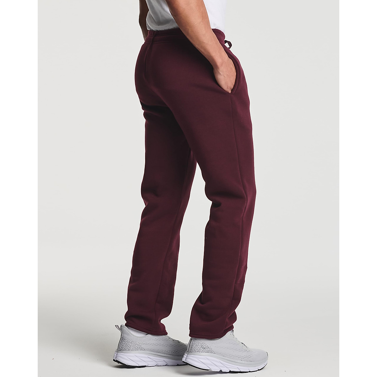 Real Essentials Men's Open Bottom Mens Sweatpant Men Tech Fleece Active Sports Sweat Sweats Athletic Training Pant Track Gym Running Casual Heavy Sweatpants Pockets Pants - Set 6, M, Pack of 3