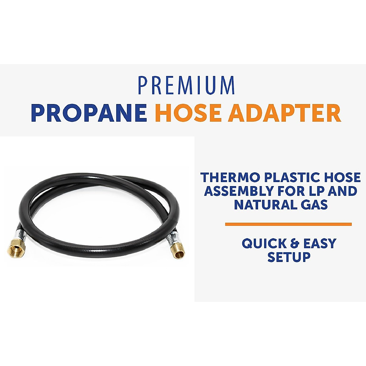 Flame King Auto Changeover LP Propane Gas Regulator Bundle With 48 Inch Hose