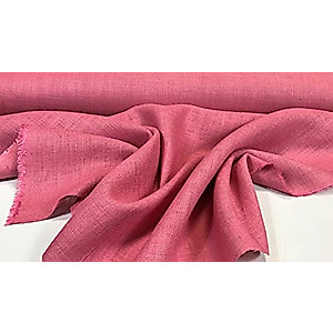 USA Fabric Store Jute Burlap Fabric Rose Pink 58" Wide 11 OZ Premium 100% Upholstery by The Yard