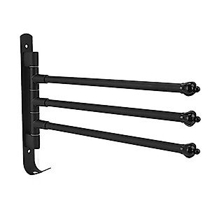 Stainless Steel Swivel Towel Rack 4 Arms Bathroom Towel Hanger Holder 180 Degrees Swivel Towel Bar Rotating Bath Towel Rack Swing Out Towel Racks for Bathroom Kitchen Home Hotel(3 Arms)