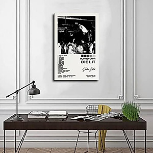 Darxan Playboi Carti Poster Die Lit Album Cover Canvas Wall Art Decor Print Picture Paintings for Living Room Bedroom Decoration Unframe-style 12x18inch(30x45cm)