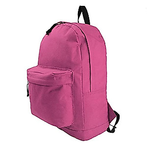 K-Cliffs Bulk Classic Backpack 18 inch Basic Bookbag Case Lot 36pc Simple School Bag Mixed Colors