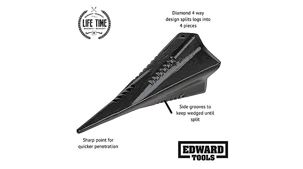 Edward Tools 4 LB Diamond Wood Splitting Wedge